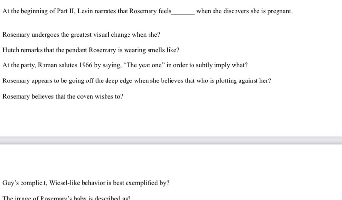 Solved At the beginning of Part II, Levin narrates that | Chegg.com