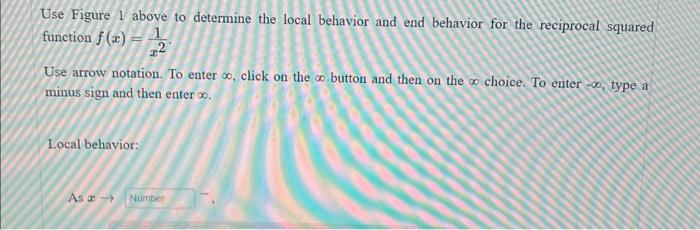 Solved Determine the local behavior and end behavior for the | Chegg.com