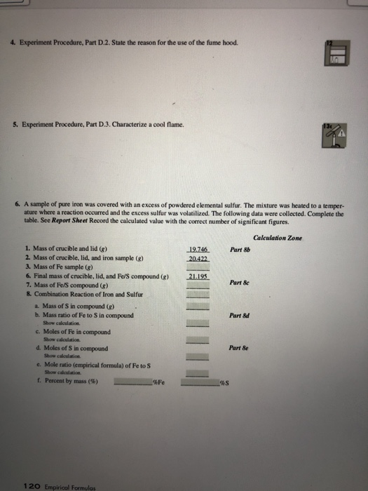 Solved Experiment 7 Prelaboratory Assignment Empirical | Chegg.com
