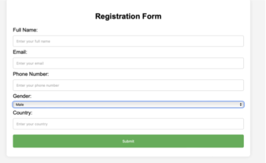 Solved Write an HTML file that creates the following online | Chegg.com