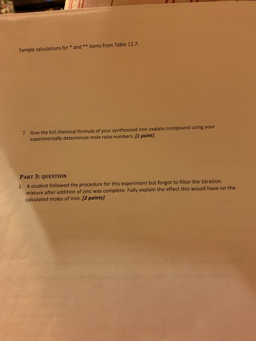 Solved 6. Complete the following table. Show sample | Chegg.com