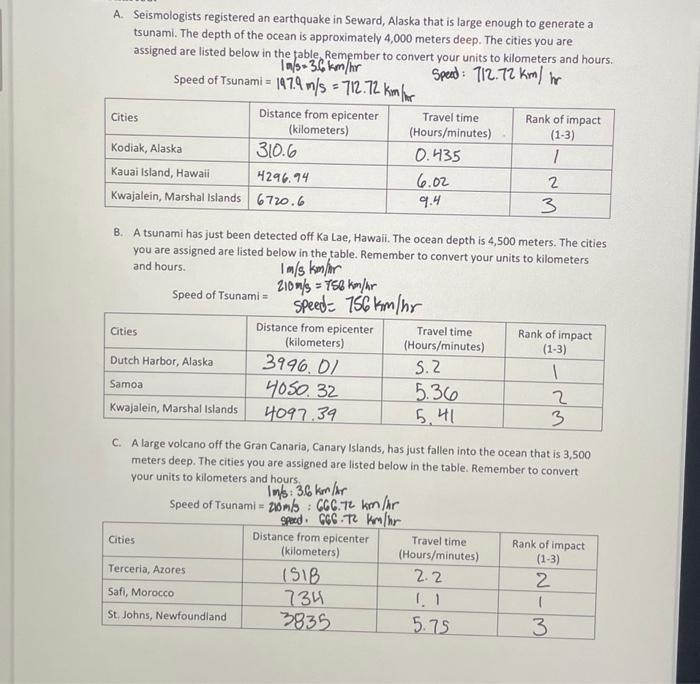 Solved In this activity you will track the path of three | Chegg.com