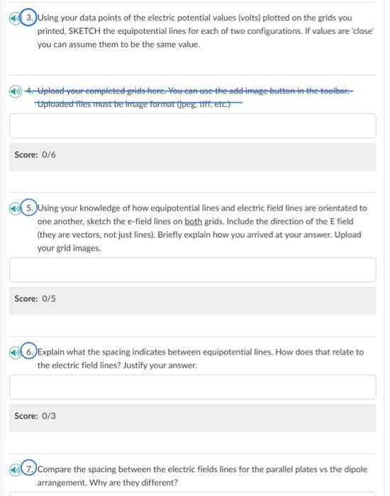 Solved 4. 3. Using your data points of the electric | Chegg.com