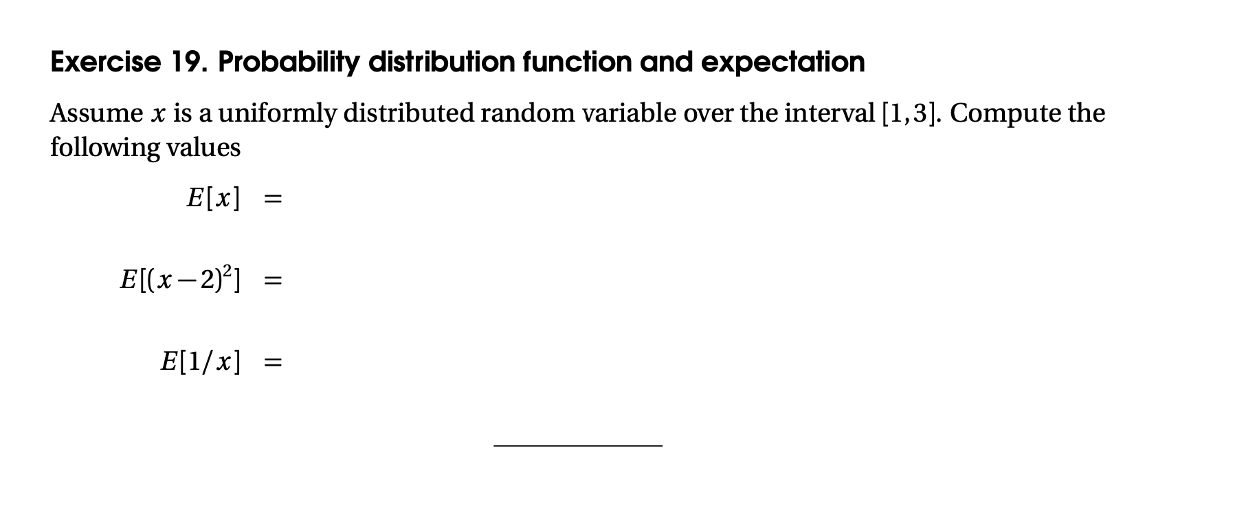 Exercise 19. ﻿Probability distribution function and | Chegg.com