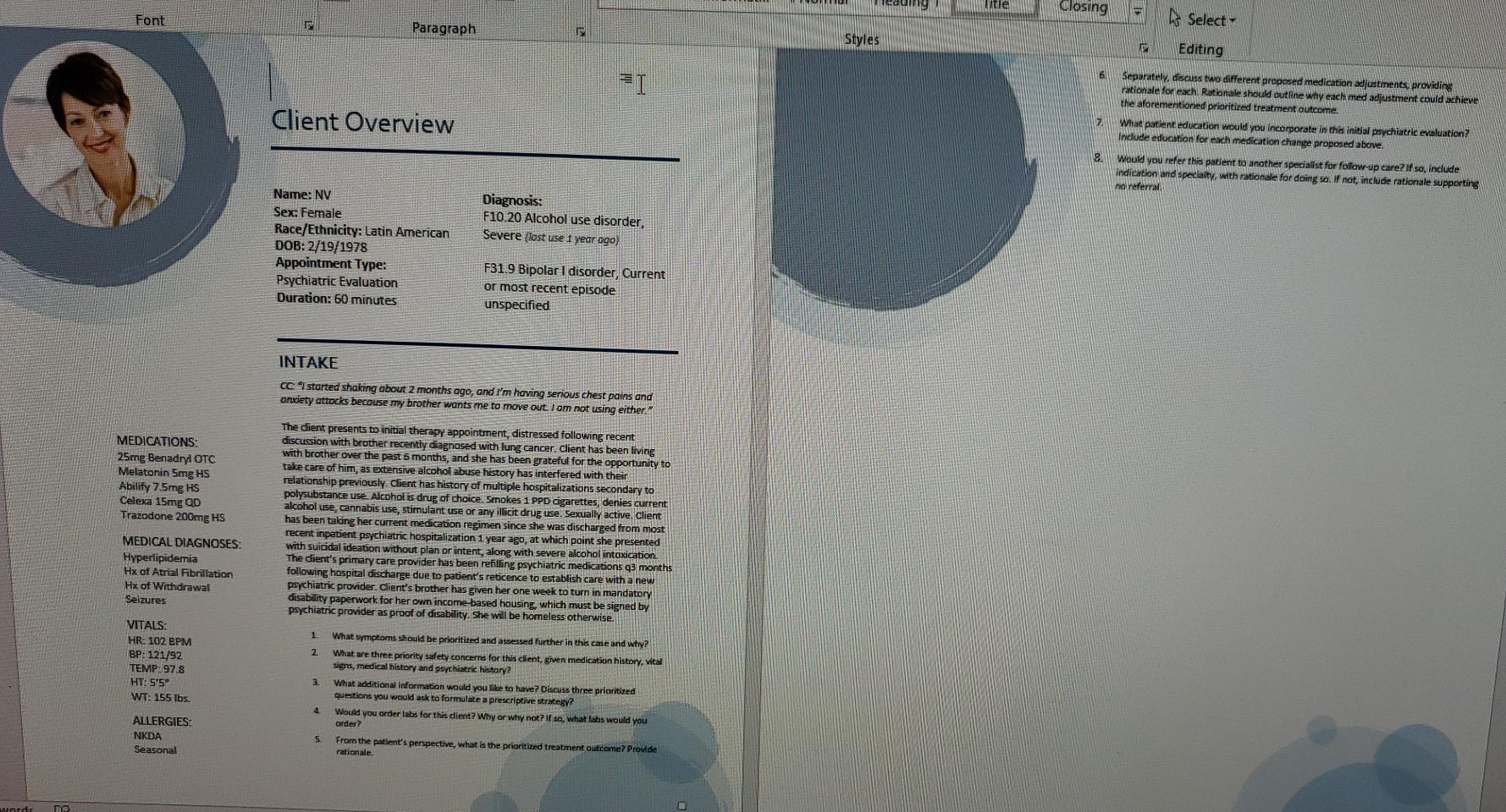 Solved Litle Closing Font A Select- Paragraph Styles Editing | Chegg.com