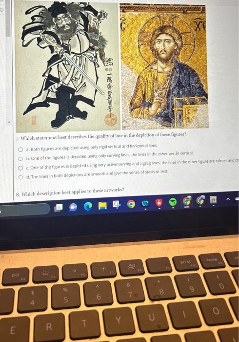 Solved 7. Which statement best describes the quality of line | Chegg.com