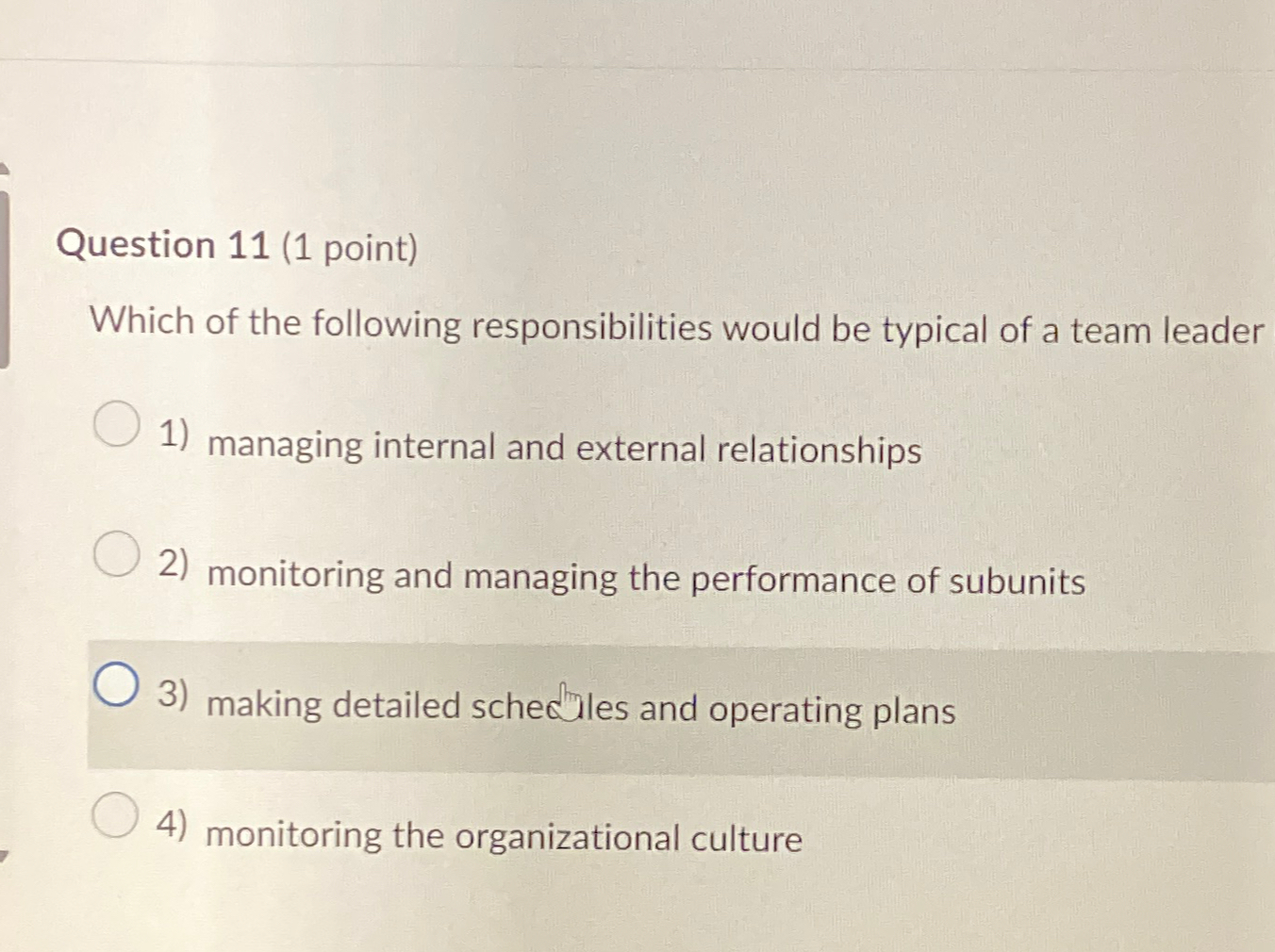 Solved Question 11 (1 ﻿point)Which of the following | Chegg.com