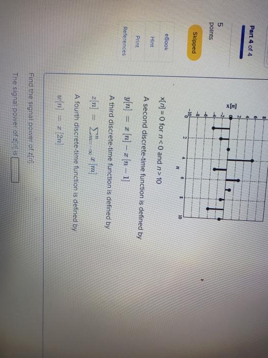 Solved 20 Required information A discrete-time function is | Chegg.com