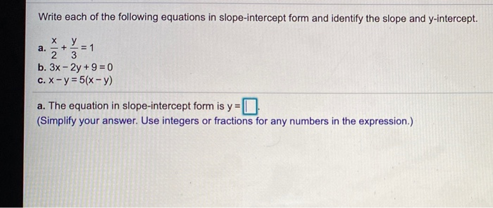 Solved Write each of the following equations in | Chegg.com