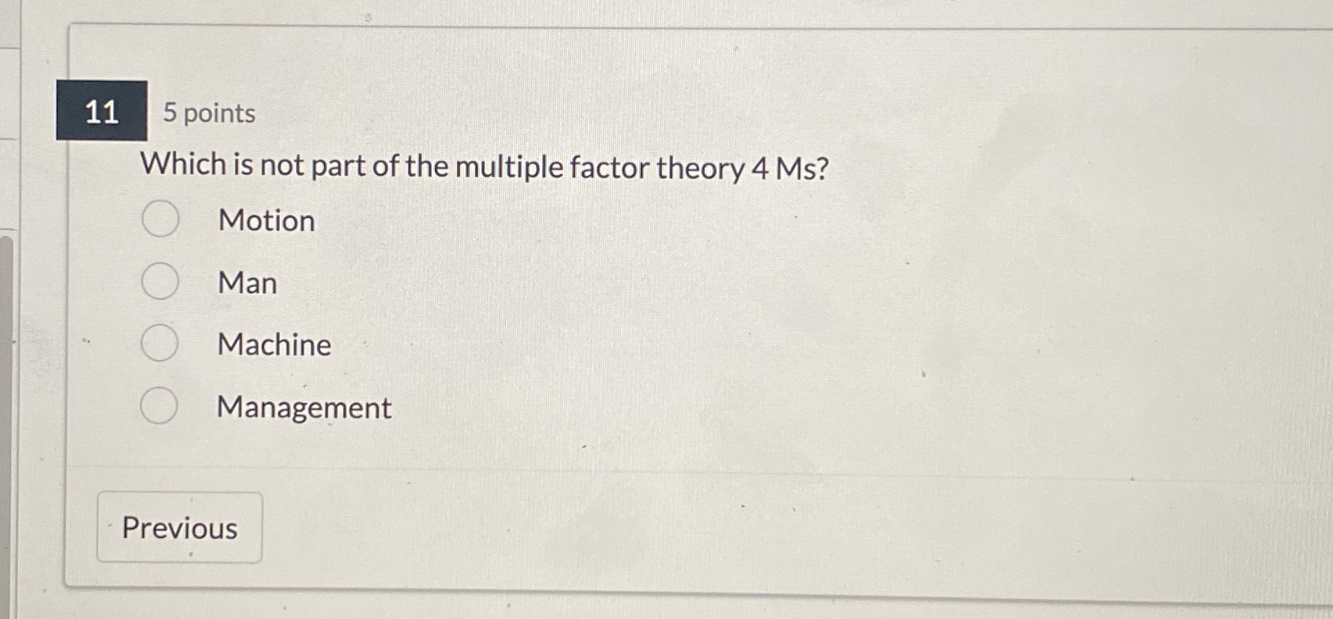 Solved 115 ﻿pointsWhich is not part of the multiple factor | Chegg.com
