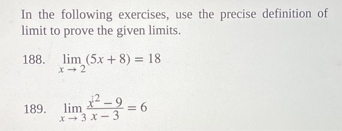 Solved In the following exercises, use the precise | Chegg.com