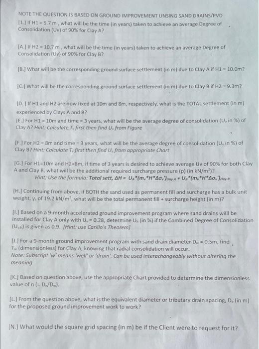 Diagram for the Question Two soft clay layers A and B | Chegg.com