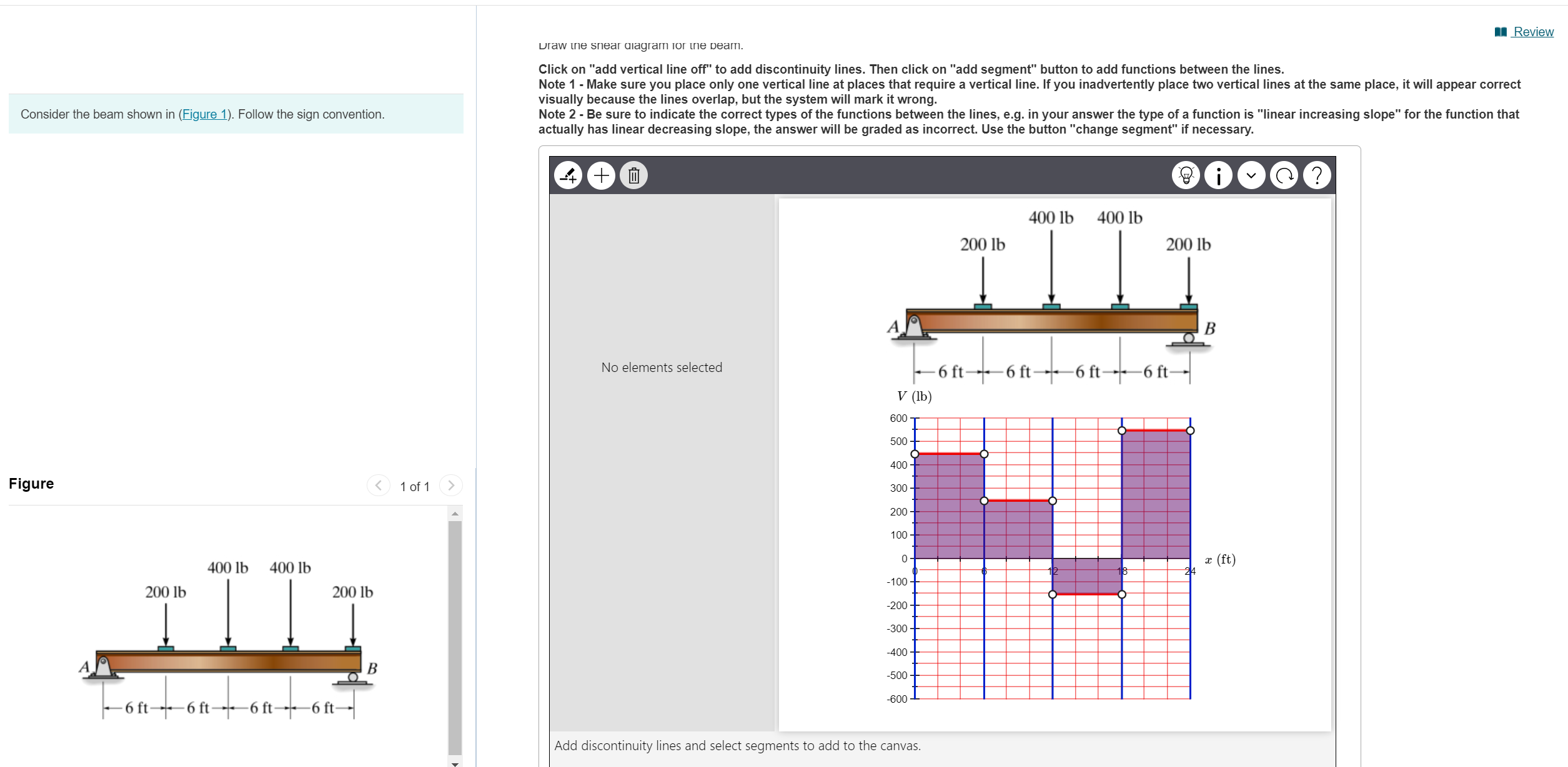 Solved Click on "add vertical line off" to add discontinuity | Chegg.com