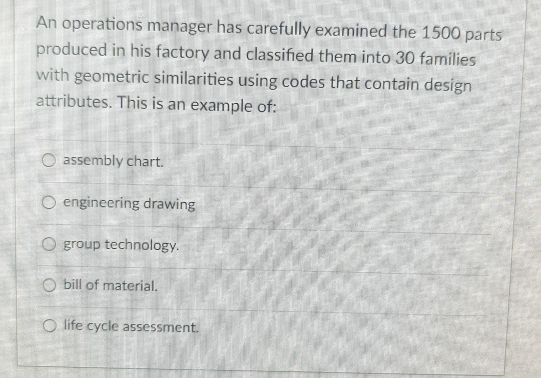 Solved An operations manager has carefully examined the 1500 | Chegg.com