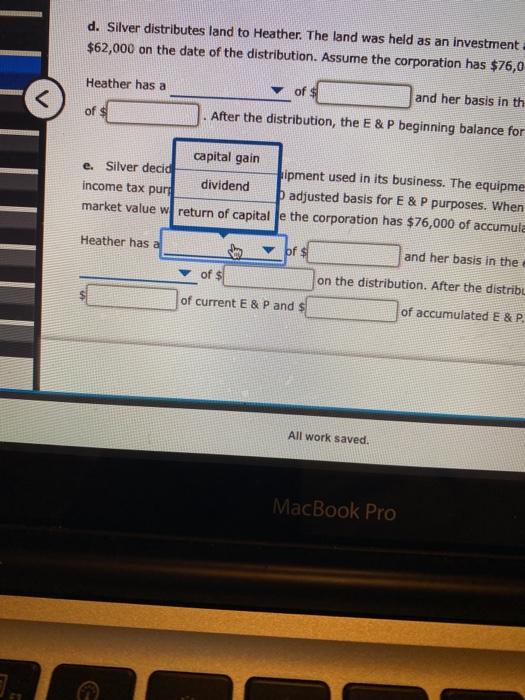 Solved Problem 19-41 (LO. 1, 5) Heather, an individual, owns | Chegg.com