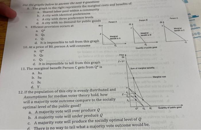 Solved 2 DOG ceny tenet Use the graphs below to answer the | Chegg.com