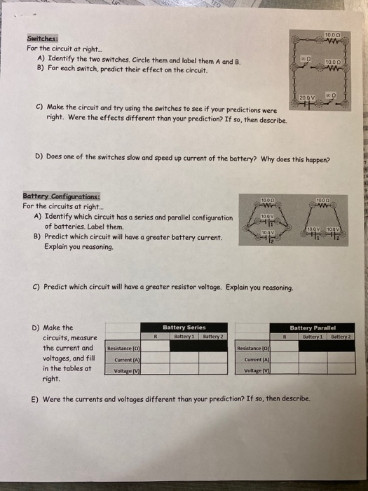 Solved Virtual Circuit Lab Simulation: We will use the | Chegg.com