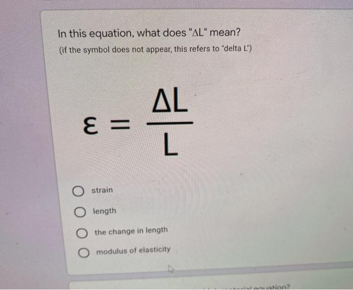 Solved In this equation, what does "AL" mean? (if the symbol | Chegg.com