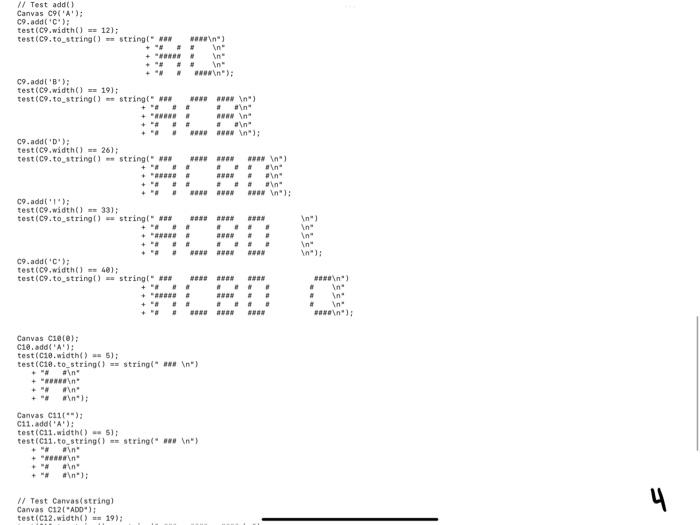 Solved Make a canvas.cpp file that defines functions from | Chegg.com