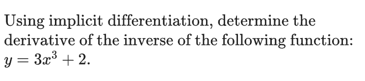 Solved Using implicit differentiation, determine | Chegg.com