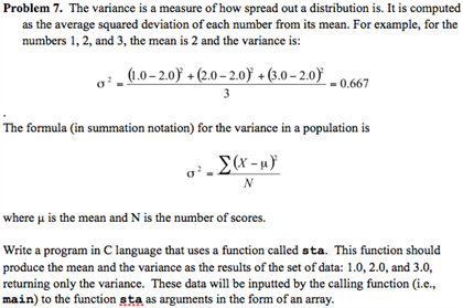 Solved The variance is a measure of how spread out a | Chegg.com
