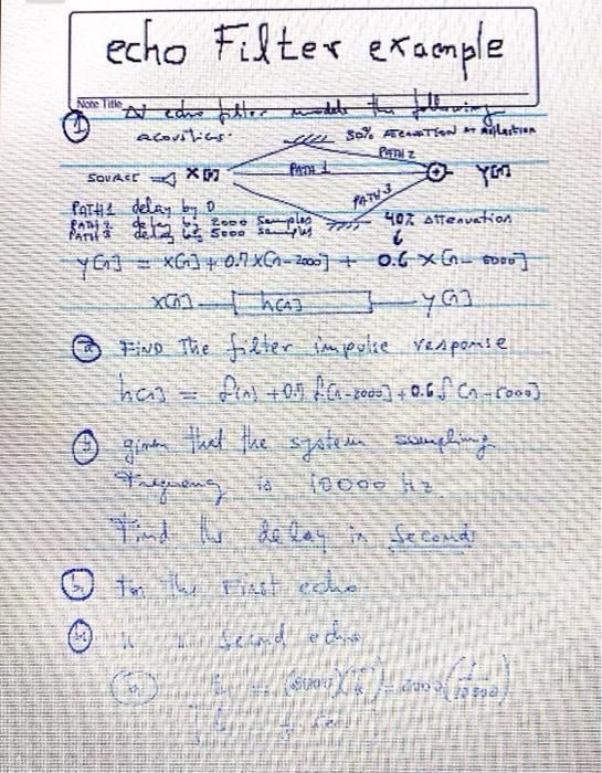 Solved The code below implements an echo filter using | Chegg.com