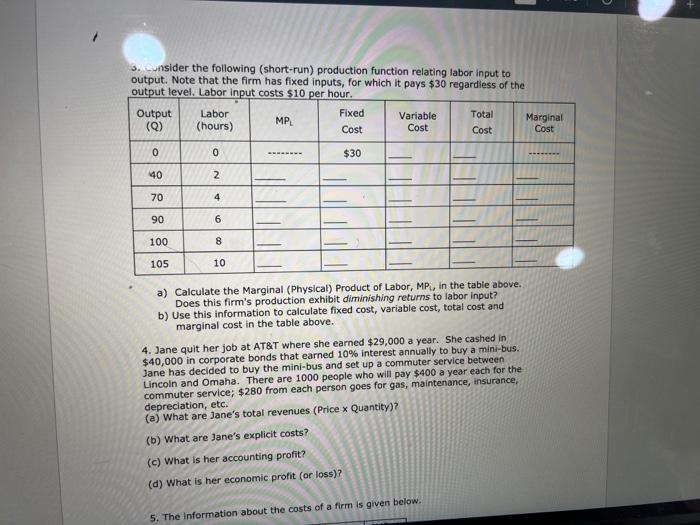 Solved Production Costs Analysis Assignment Total: 20 points | Chegg.com