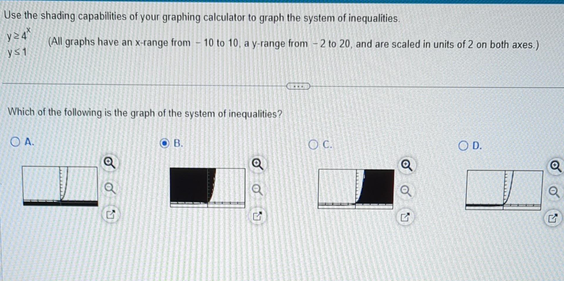 Solved Use The Shading Capabilities Of Your Graphing