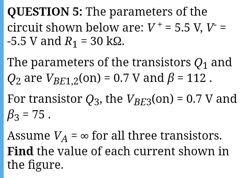 Solved v+ Ic2 = 10 IREF R Q3 Ici 133 + VBE3||1E3 Q1 Q2 + 161 | Chegg.com
