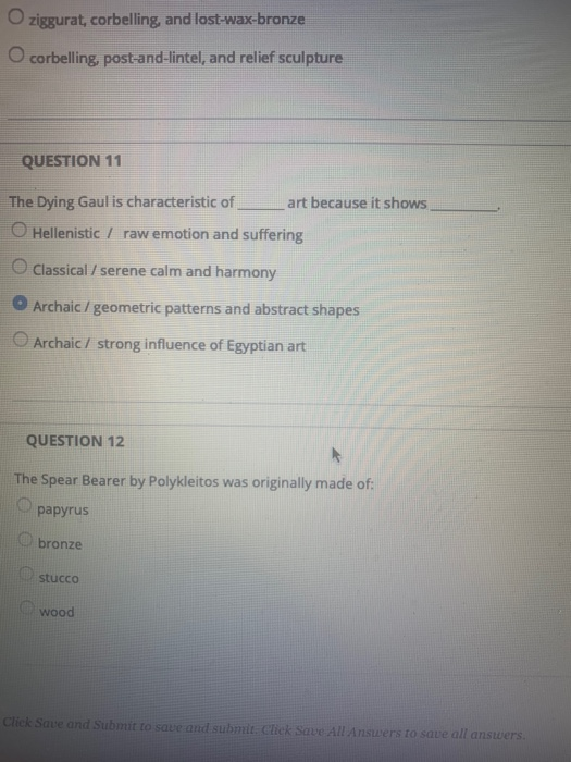 Solved QUESTION 6 1. The Spear Bearer by Polykleitos | Chegg.com