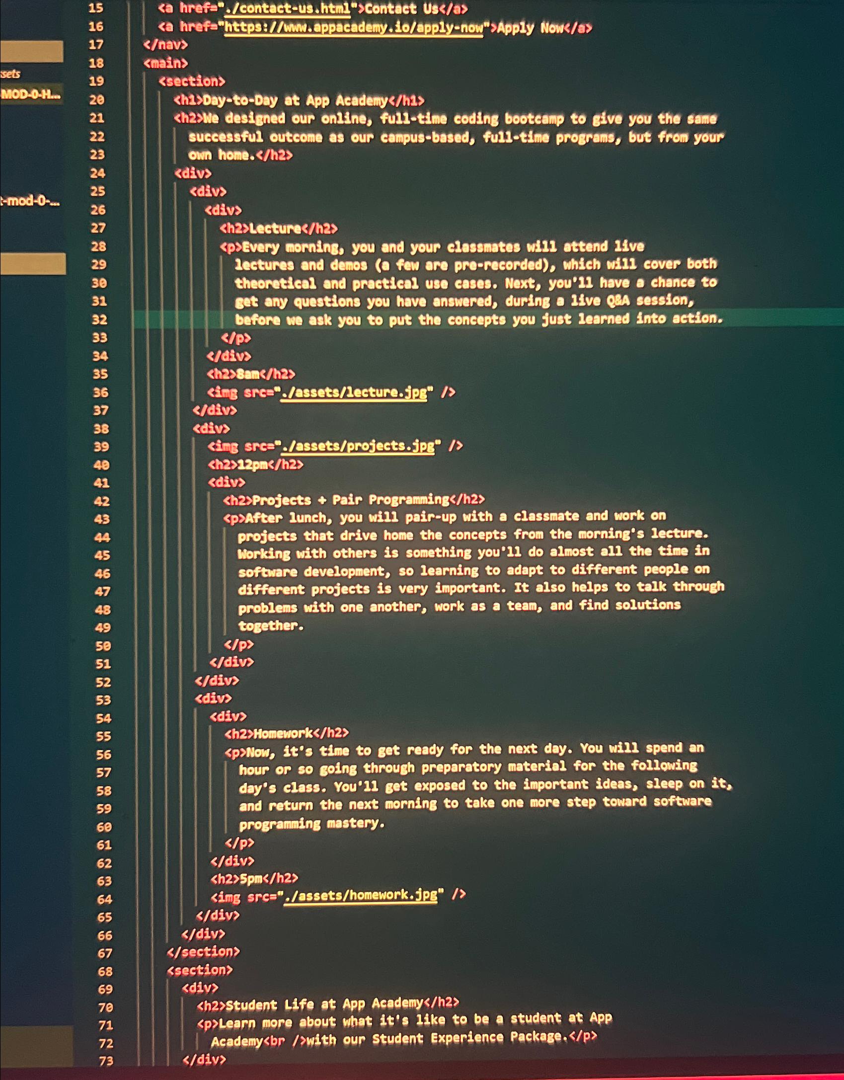 Solved Criteria 06: Day-to-Day Schedule Row's Text and | Chegg.com