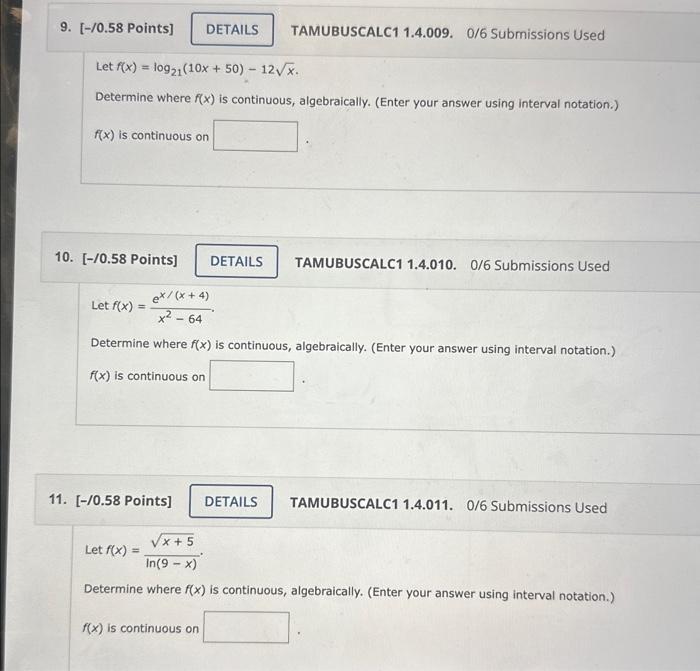 Solved Let f(x)=log21(10x+50)−12x. Determine where f(x) is | Chegg.com