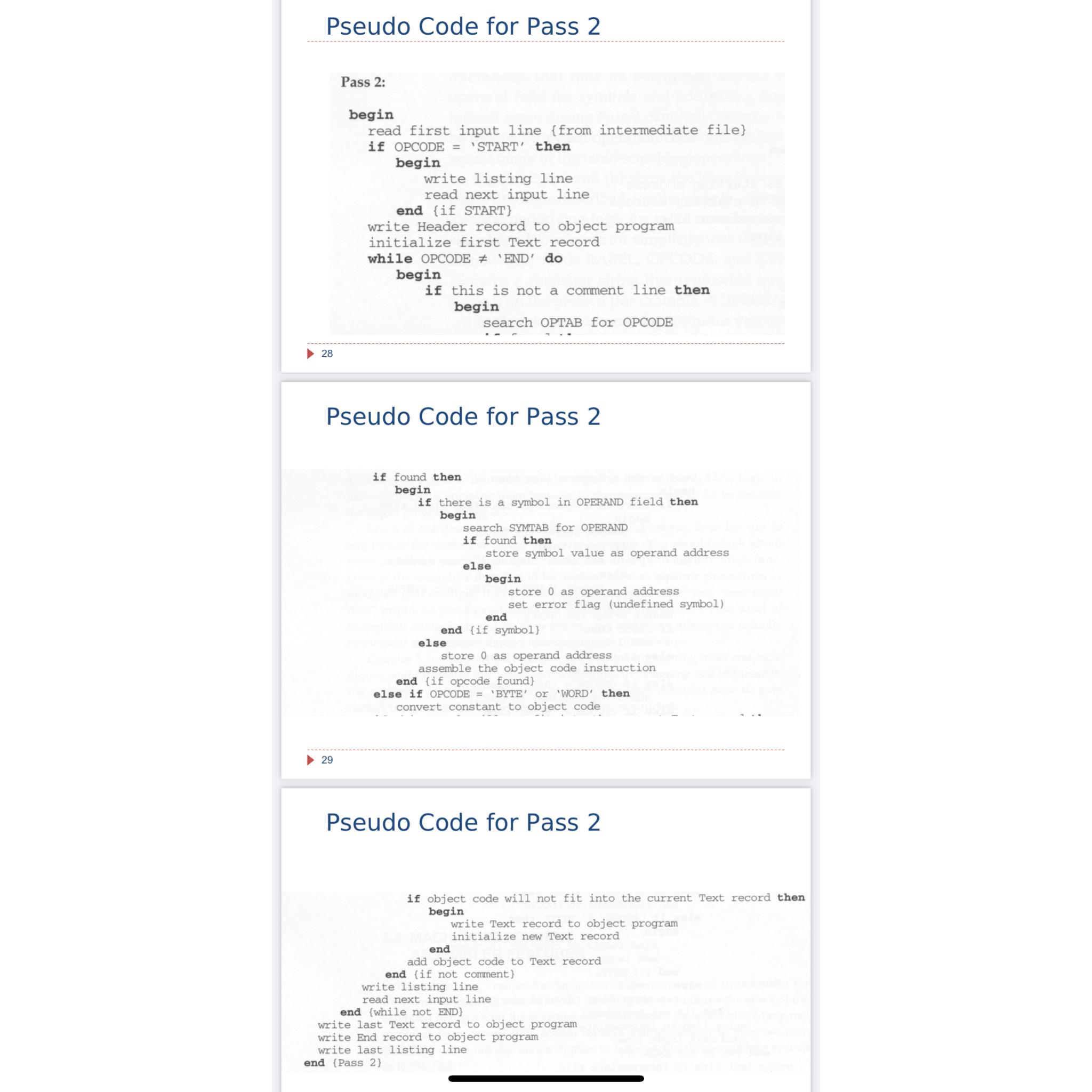 Solved Please Write A Python Code To Implement The Pass Two 