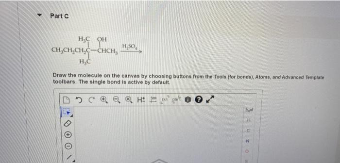 Solved Part A CH,Ç=CHCH, HBr CH CH, Draw the molecule on the | Chegg.com