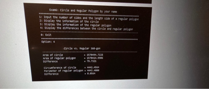 Solved a) Write a Java class named Regular Polygon that | Chegg.com