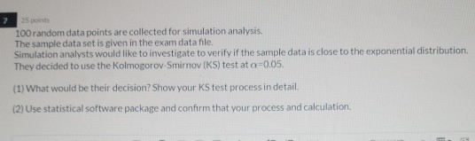 7 25 points 100 random data points are collected for | Chegg.com
