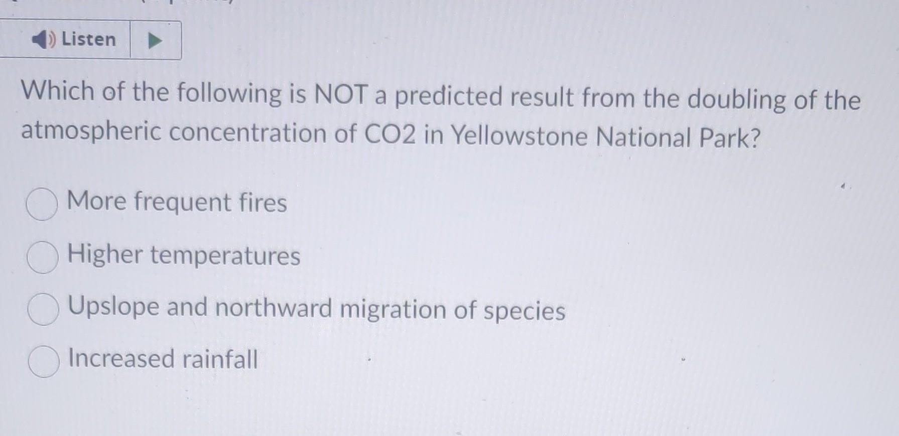 Solved Which of the following is NOT a predicted result from | Chegg.com