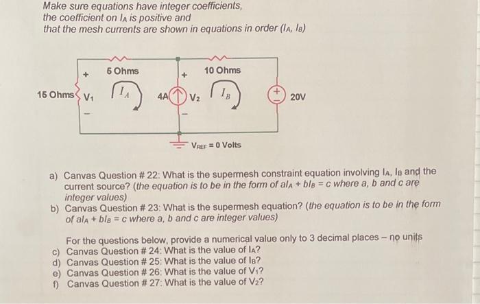 Solved Make sure equations have integer coefficients, the | Chegg.com