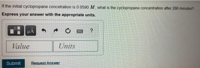 Solved Cyclopropane rearranges to form propene in the gas | Chegg.com