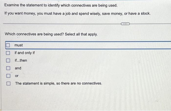 Identify the following statement as simple or | Chegg.com