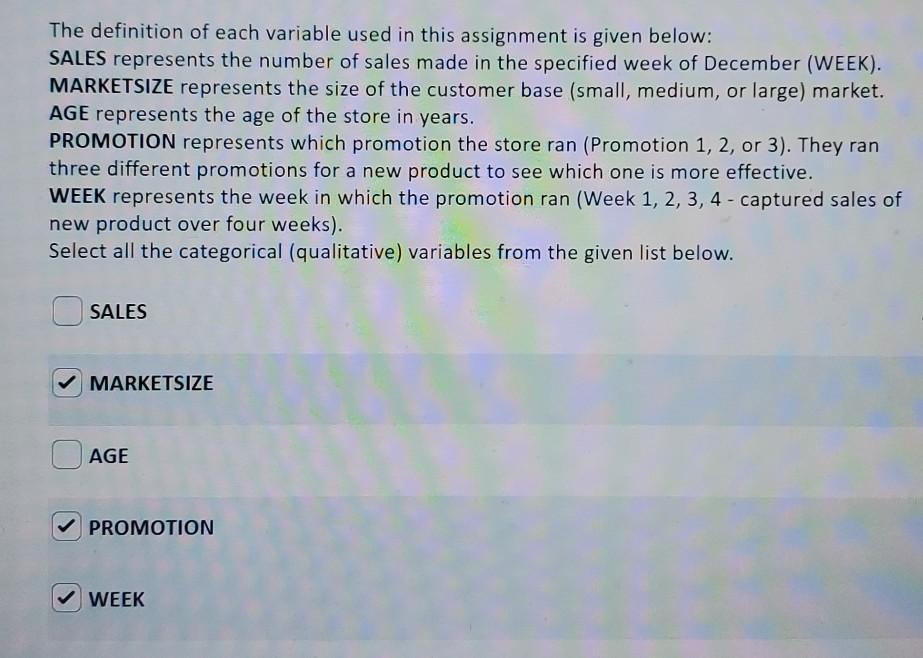 Solved The definition of each variable used in this | Chegg.com