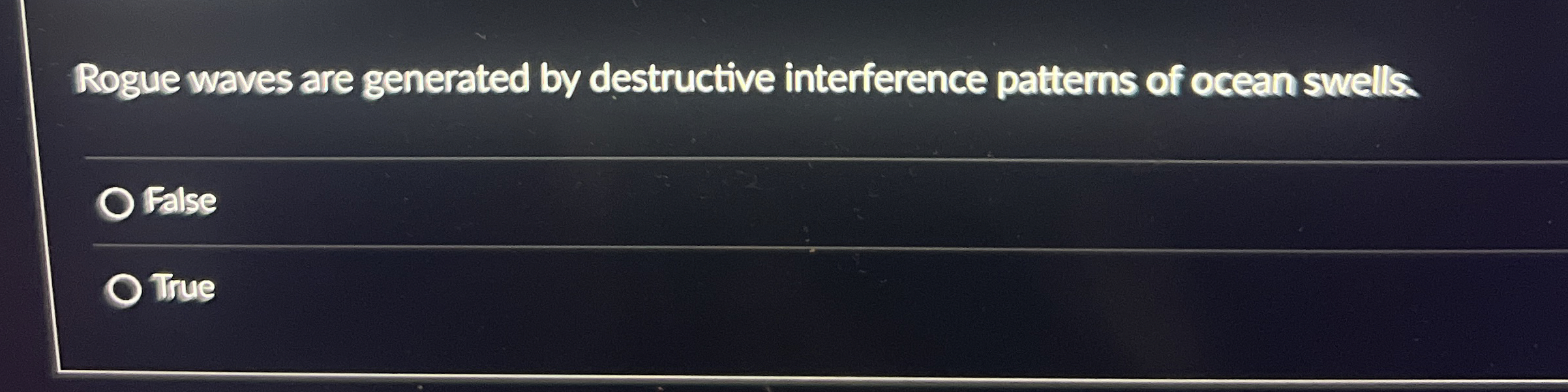 Solved Rogue waves are generated by destructive interference | Chegg.com