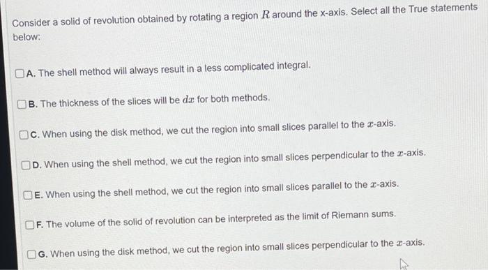 Solved Consider a solid of revolution obtained by rotating a | Chegg.com