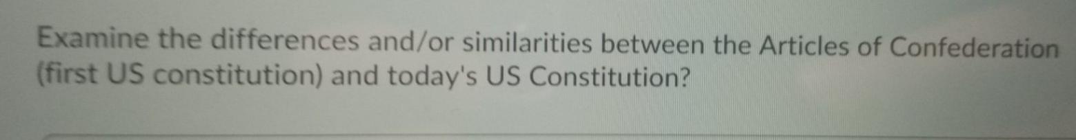 Solved Examine the differences and/or similarities between | Chegg.com