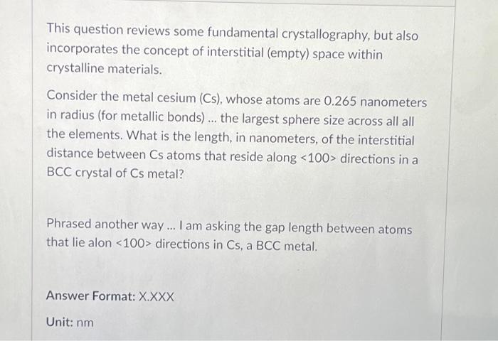 Solved This question reviews some fundamental | Chegg.com