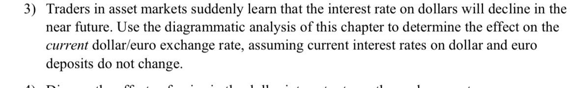 Solved Traders in asset markets suddenly learn that the | Chegg.com