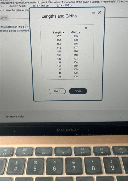 Solved The accompanying data are the length (in centimeters) | Chegg.com