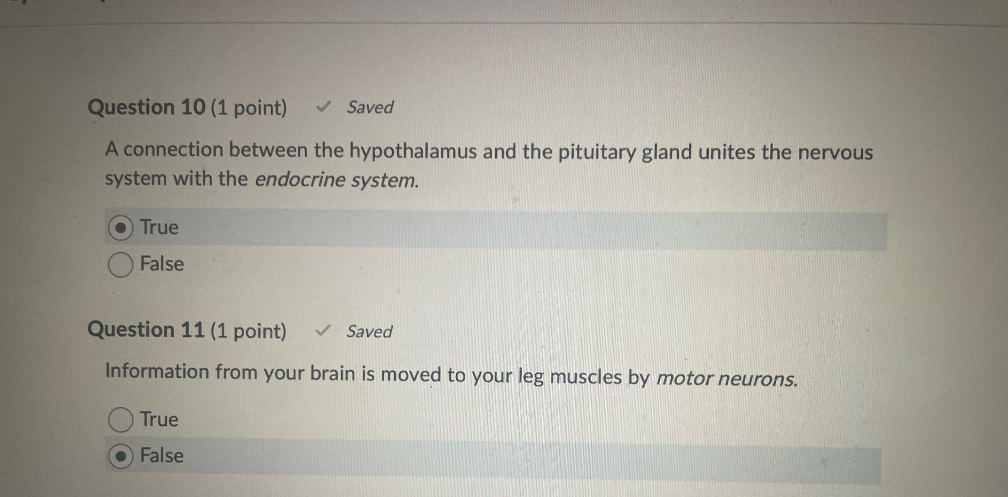 Solved Question 10 (1 ﻿point) ﻿SavedA connection between | Chegg.com