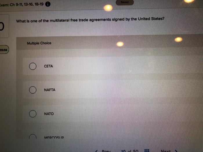 Solved Sad Exam: Ch 9-11, 13-16, 18-19 0 What is one of the | Chegg.com