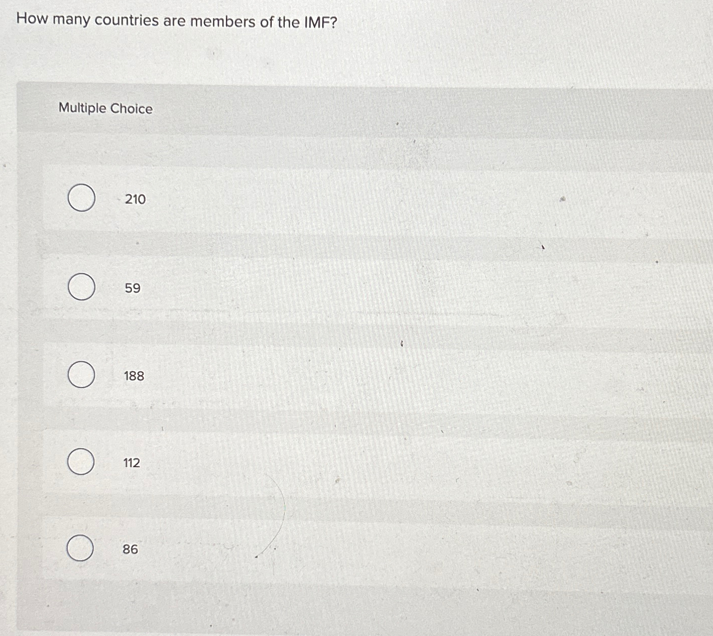 Solved How many countries are members of the IMF?Multiple | Chegg.com